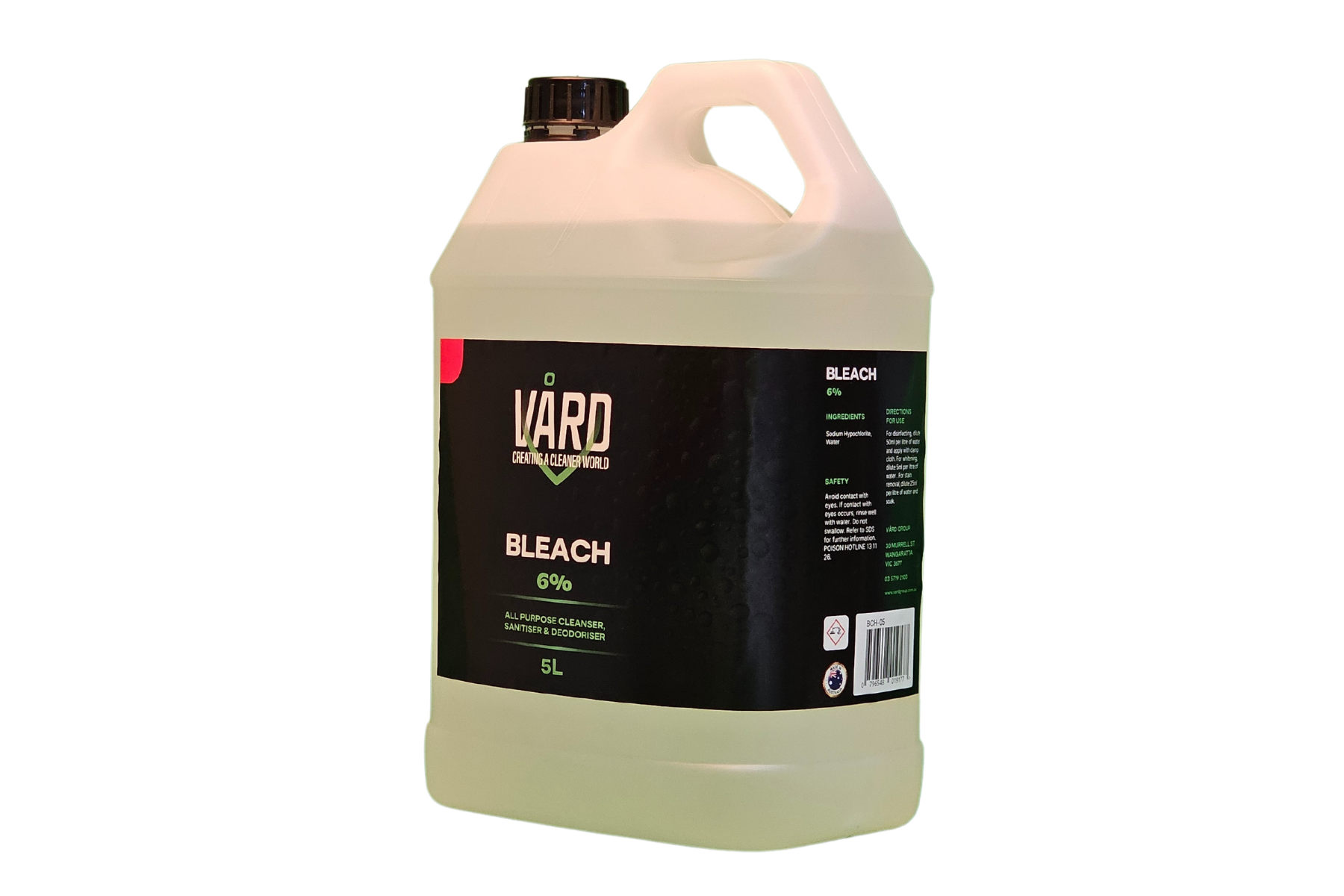 Hypochlorite Bleach 6% – Vård Group